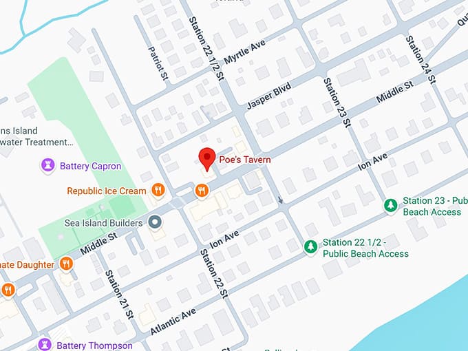 16. poe's tavern map