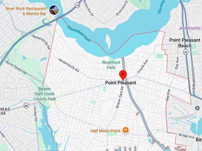16. point pleasant map