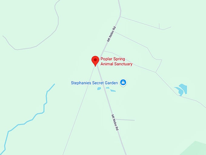 16. poplar spring animal sanctuary map