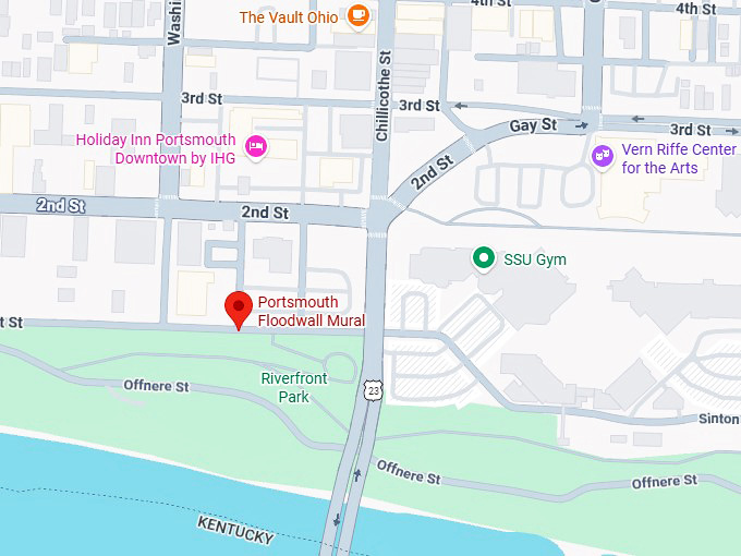 16. portsmouth floodwall mural map
