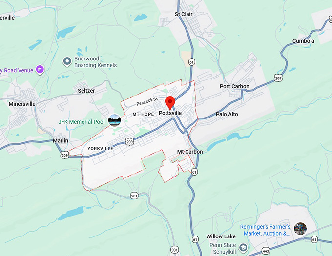16. pottsville map