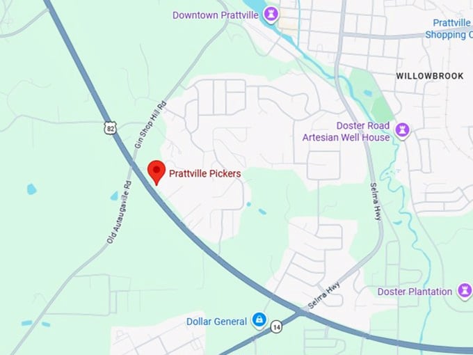16. prattville pickers map