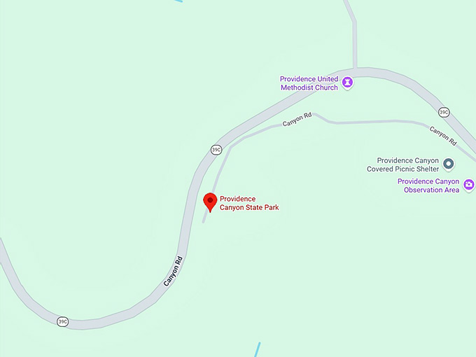 16. providence canyon state park map