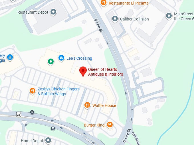 16. queen of hearts antiques & interiors map