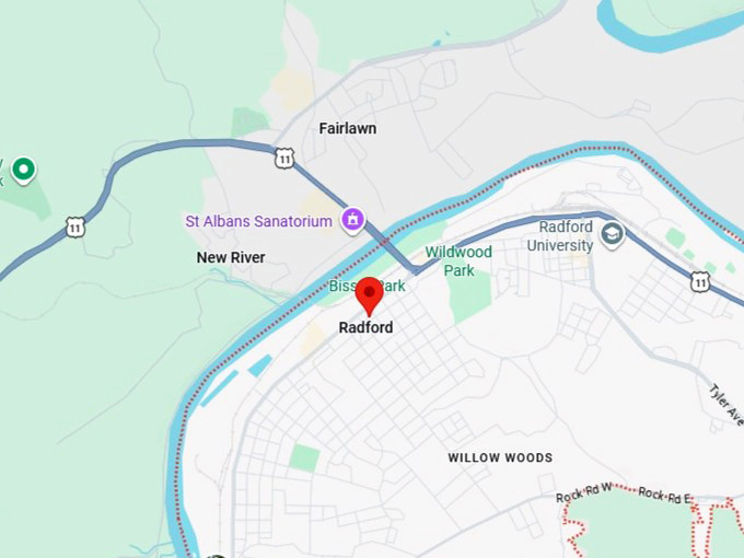 16. radford map