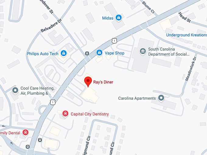 16. ray's diner map