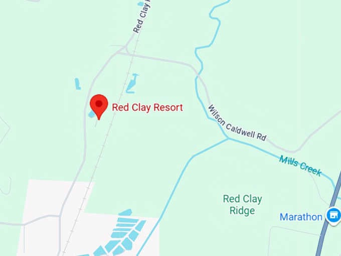 16. red clay resort map