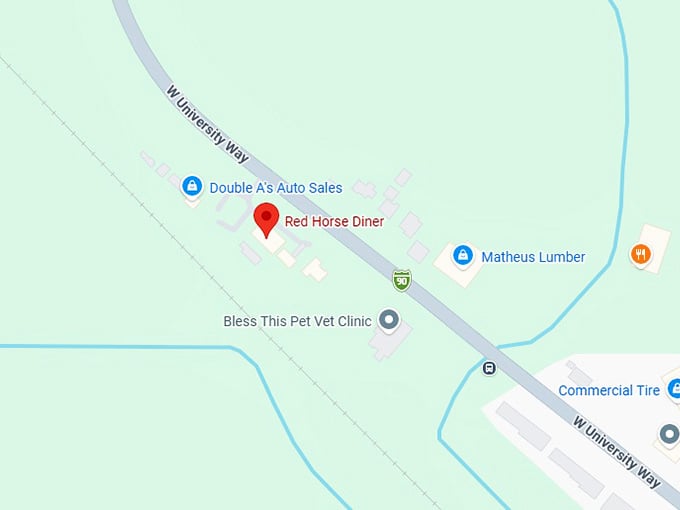 16. red horse diner map