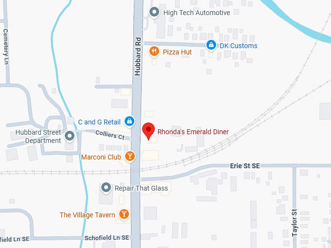 16. rhonda's emerald diner map