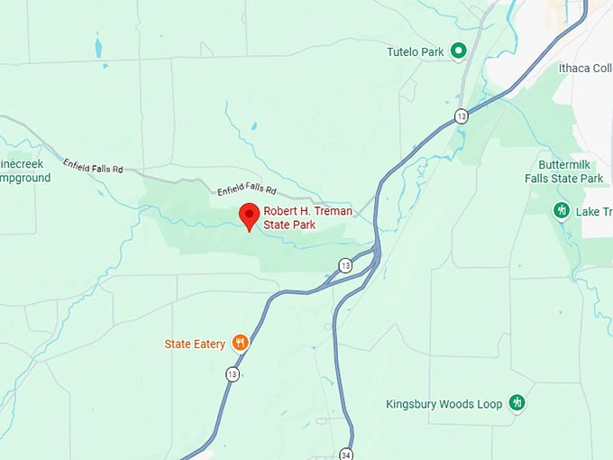 16. robert h. treman state park map