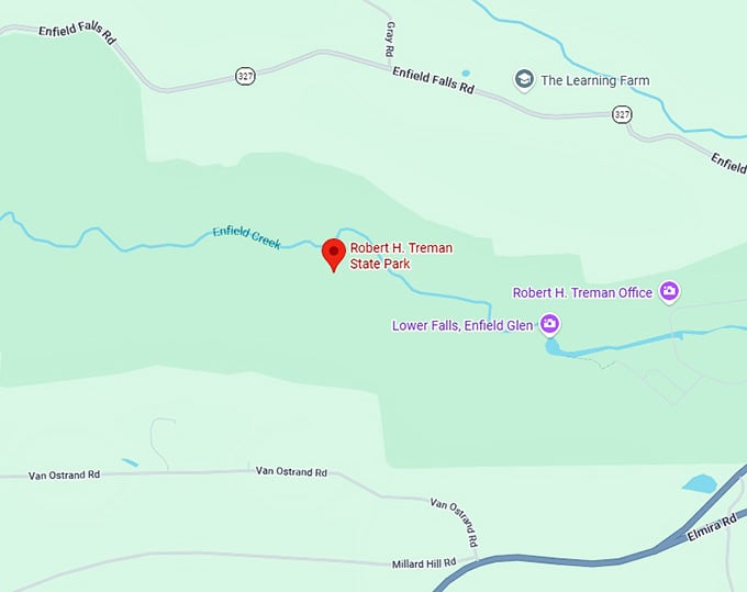 16. robert h. treman state park map