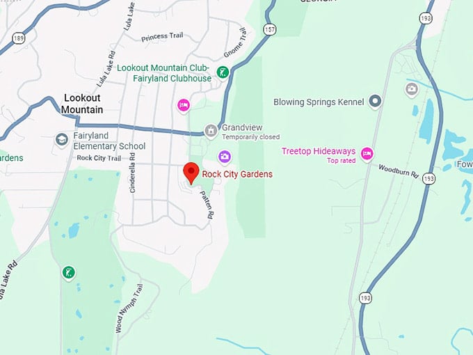 16. rock city gardens map