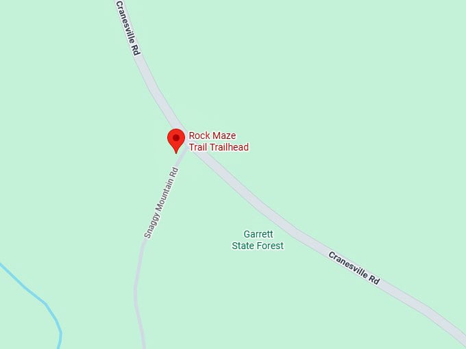 16. rock maze trail map