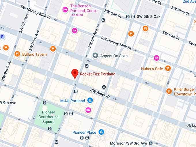 16. rocket fizz portland map