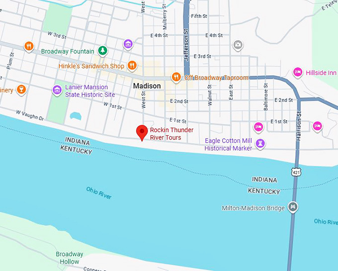 16. rockin thunder river tours map