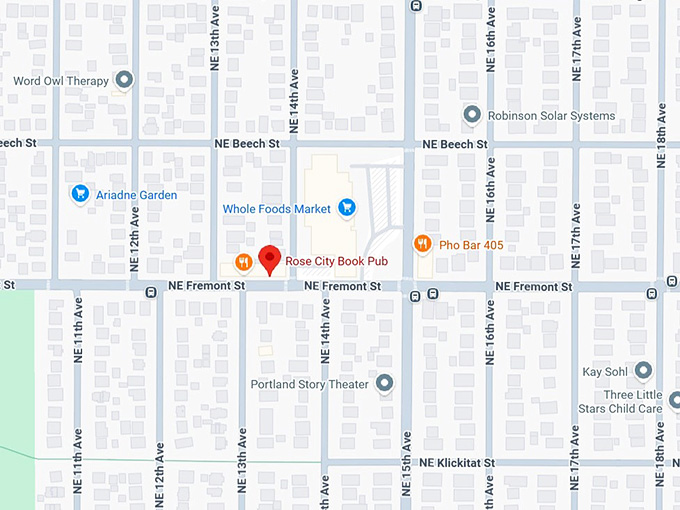 16. rose city book pub map