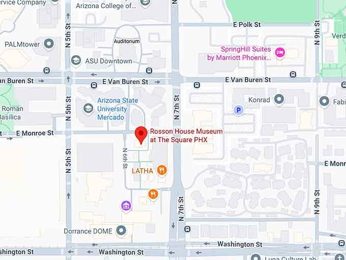 16. rosson house museum at the square phx map