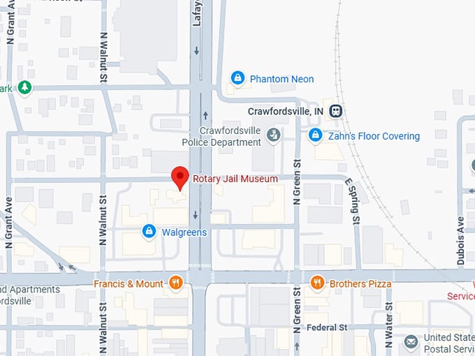 16. rotary jail museum map
