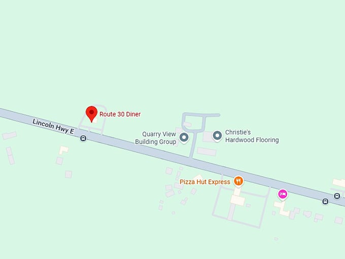 16. route 30 diner map
