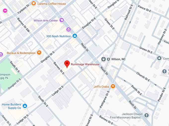 16. rummage warehouse map
