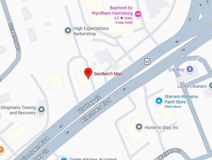 16. sandwich man's map