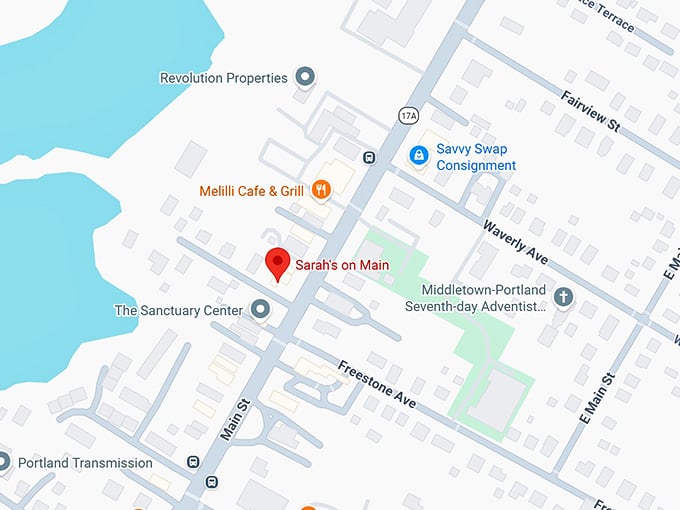 16. sarah's on main map