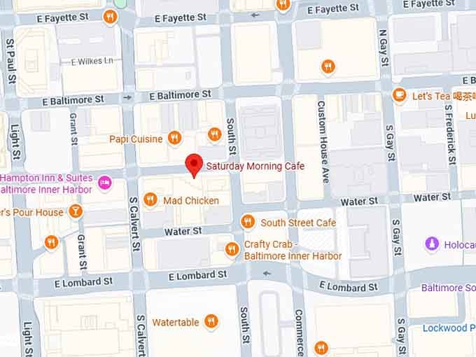 16. saturday morning cafe map