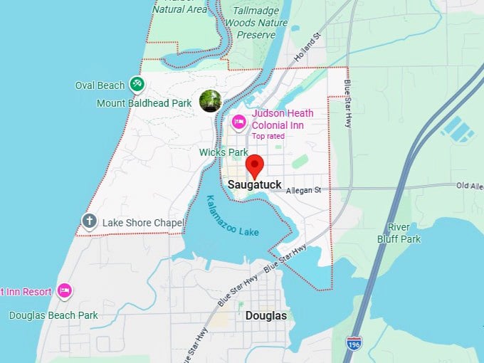 16. saugatuck map