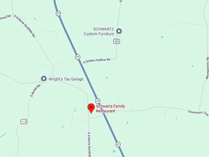 16. schwartz family restaurant map