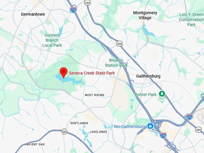 16. seneca creek state park map