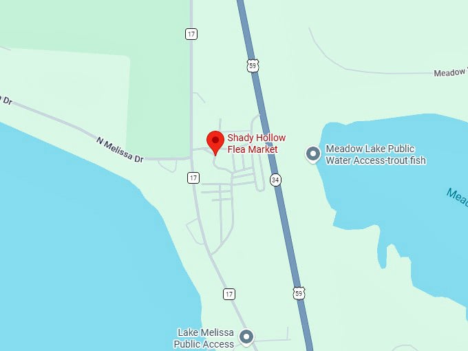 16. shady hollow flea market map