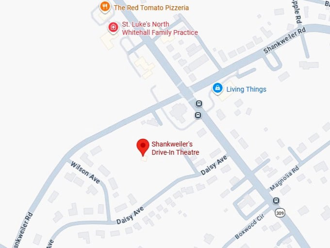 16. shankweiler's drive in theatre map