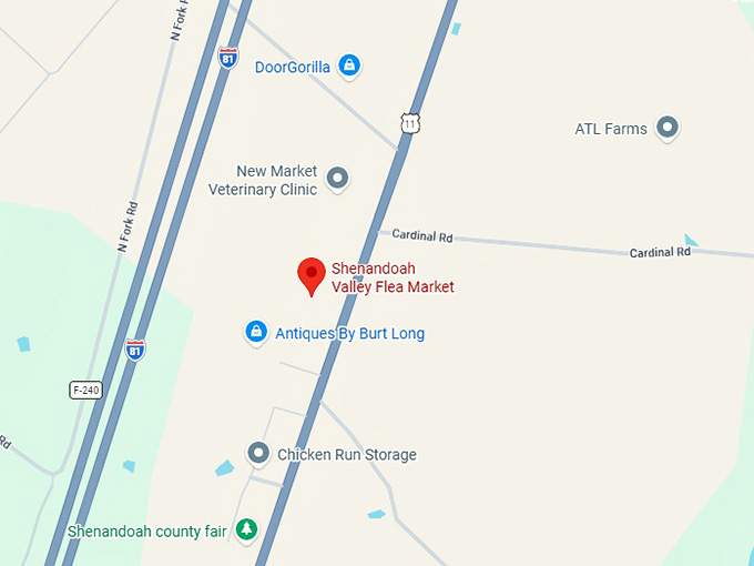 16. shenandoah valley flea market map