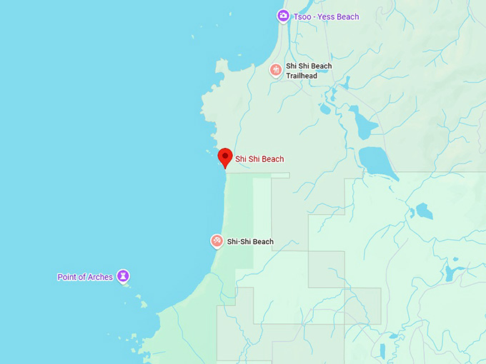 16. shi shi beach map