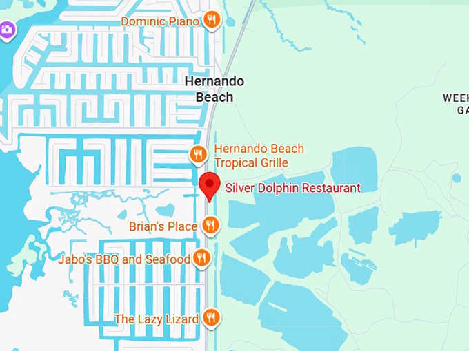 16. silver dolphin restaurant map