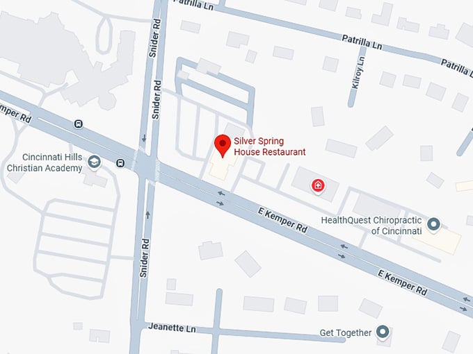 16. silver spring house restaurant map