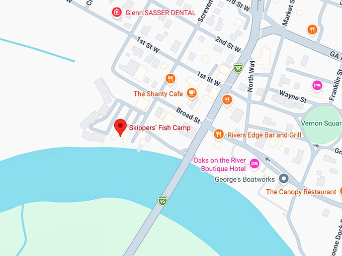 16. skippers&rsquo; fish camp map