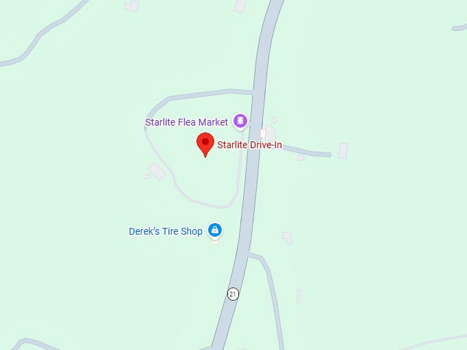 16. starlite drive in map
