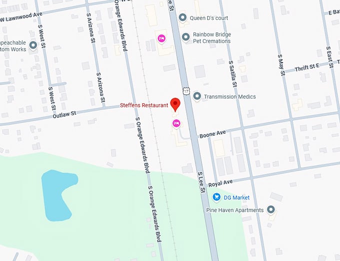 16. steffens restaurant map