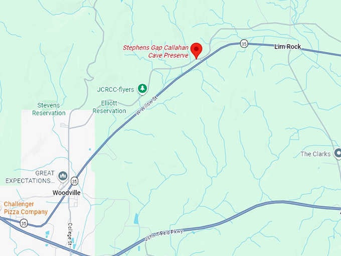 16. stephens gap callahan cave preserve map