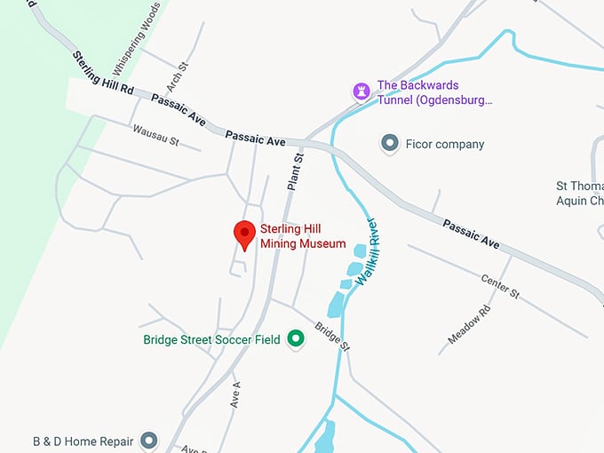 16. sterling hill mining museum map