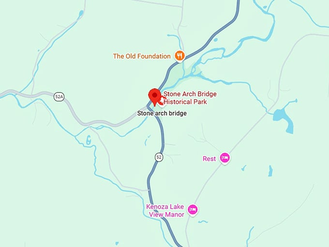 16. stone arch bridge historical park map