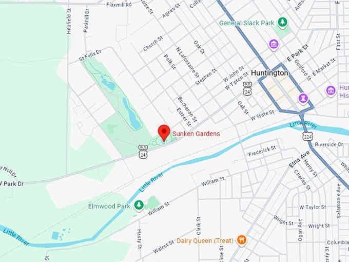 16. sunken gardens map