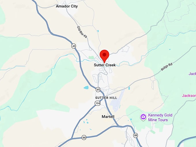 16. sutter creek ca map