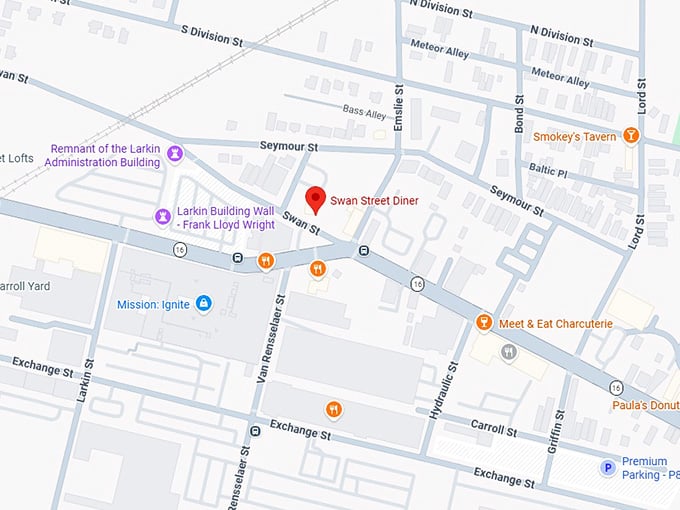 16. swan street diner map