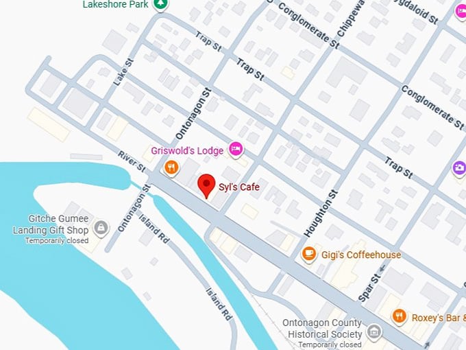 16. syl's cafe's map