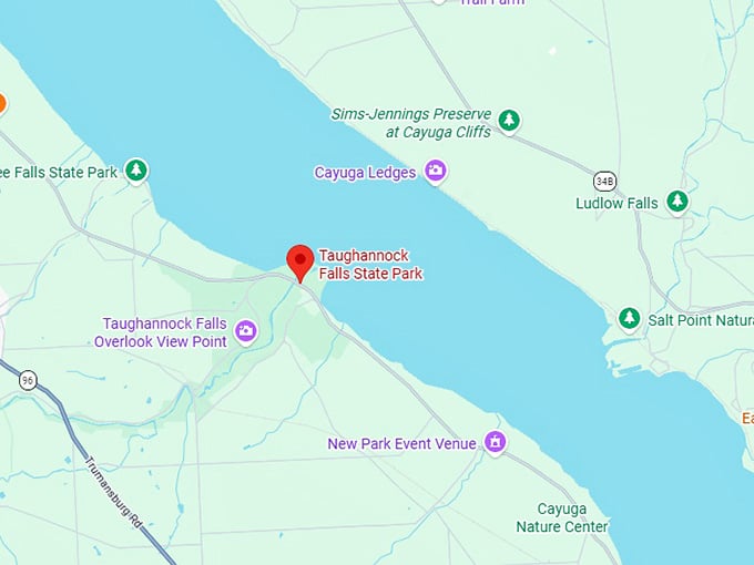 16. taughannock falls state park map