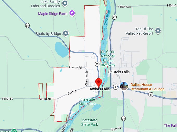 16. taylors falls map