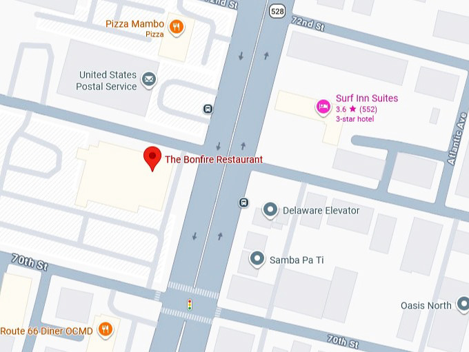 16. the bonfire restaurant's map