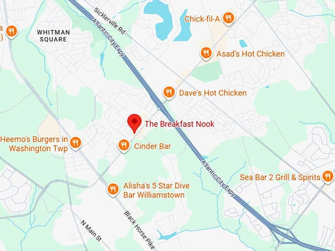 16. the breakfast nook map